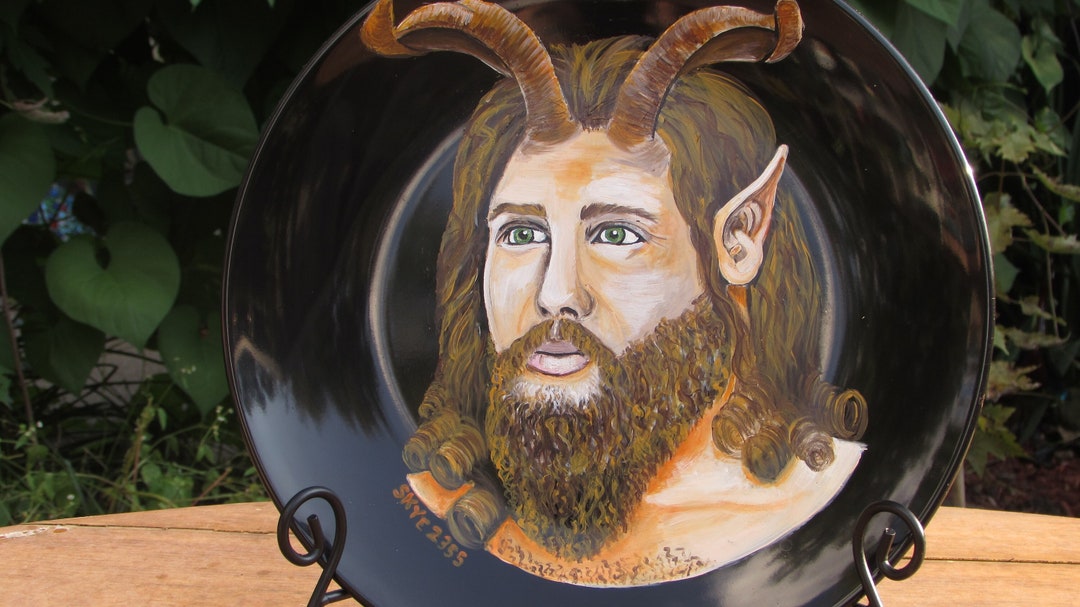 Greek God Pan | Satyr | Mythology | Decorative Plate | Wall Art ...