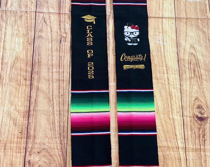 HK Kitty Class of 2025 Mexican Sarape Graduation Stole/sarape ...