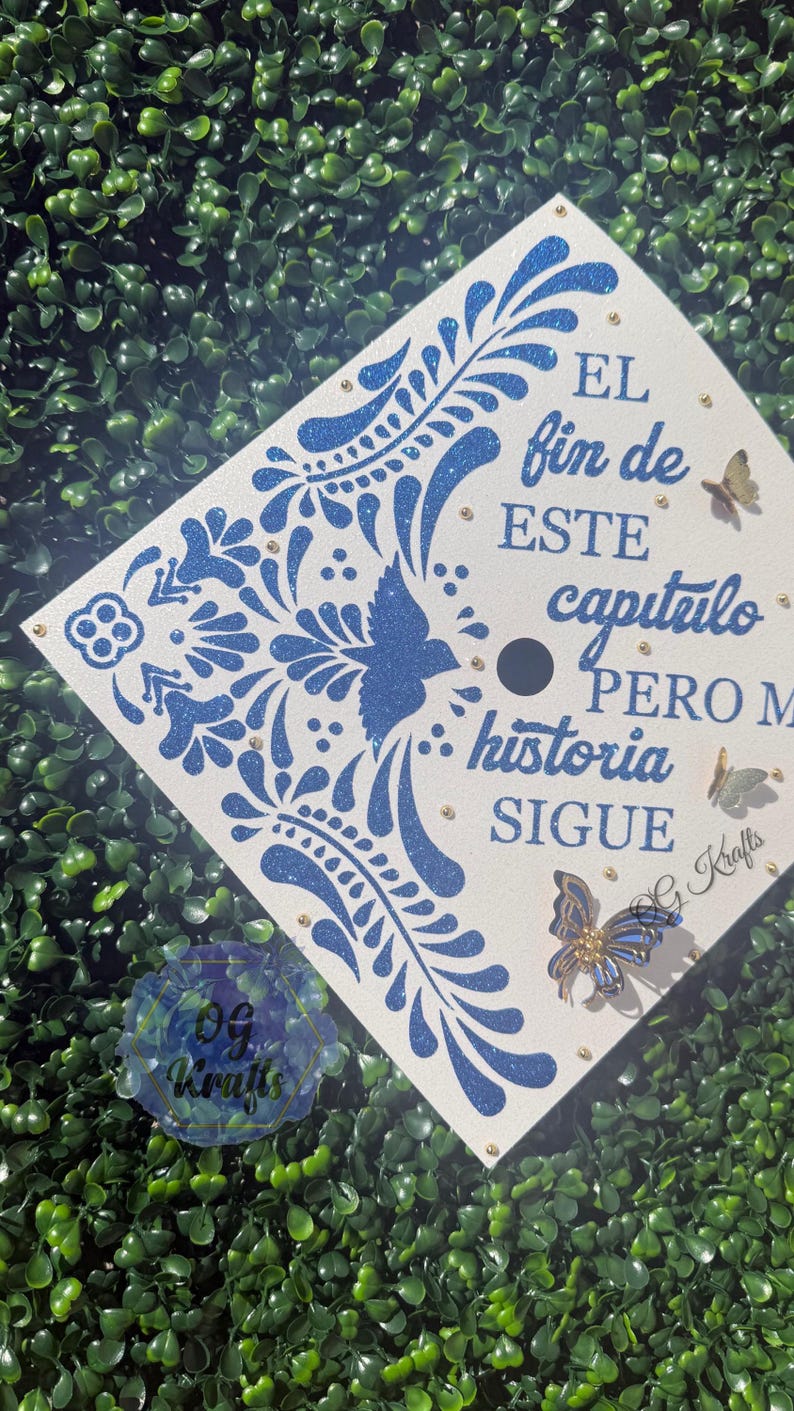 Talavera Graduation Cap Topper Mexican Talavera Grad Cap Mexican Grad ...