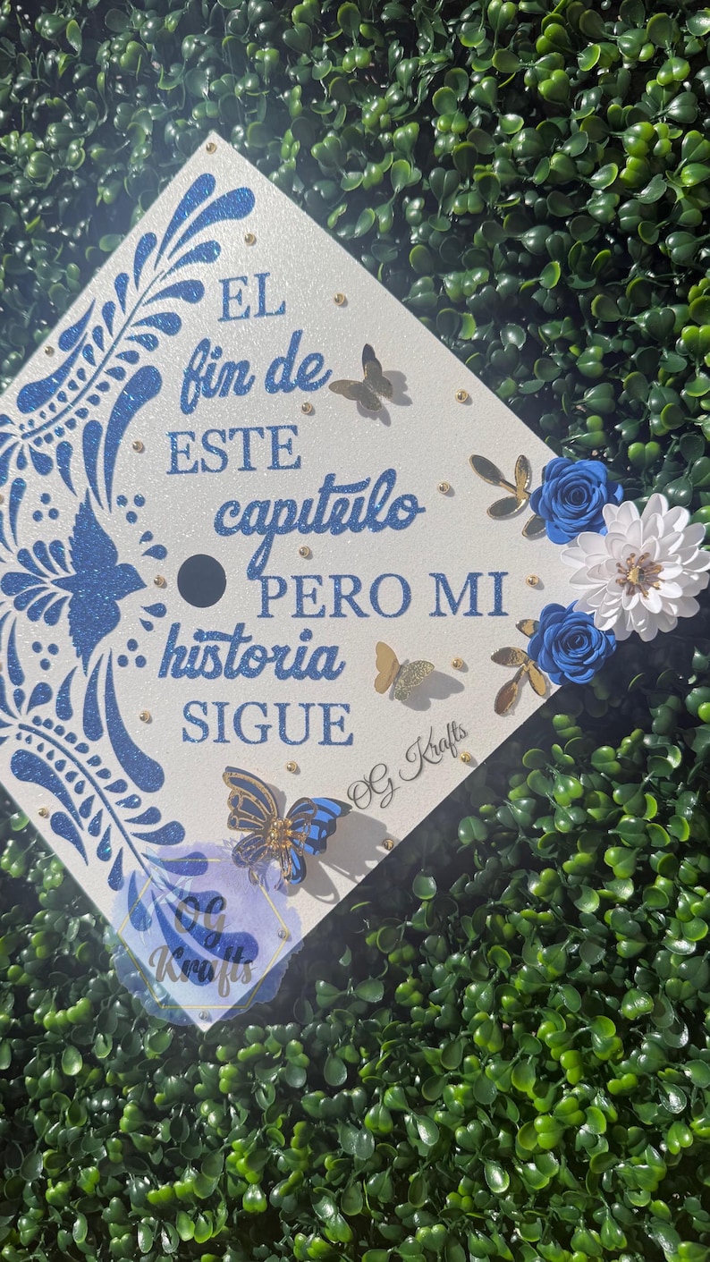 Talavera Graduation Cap Topper Mexican Talavera Grad Cap Mexican Grad ...
