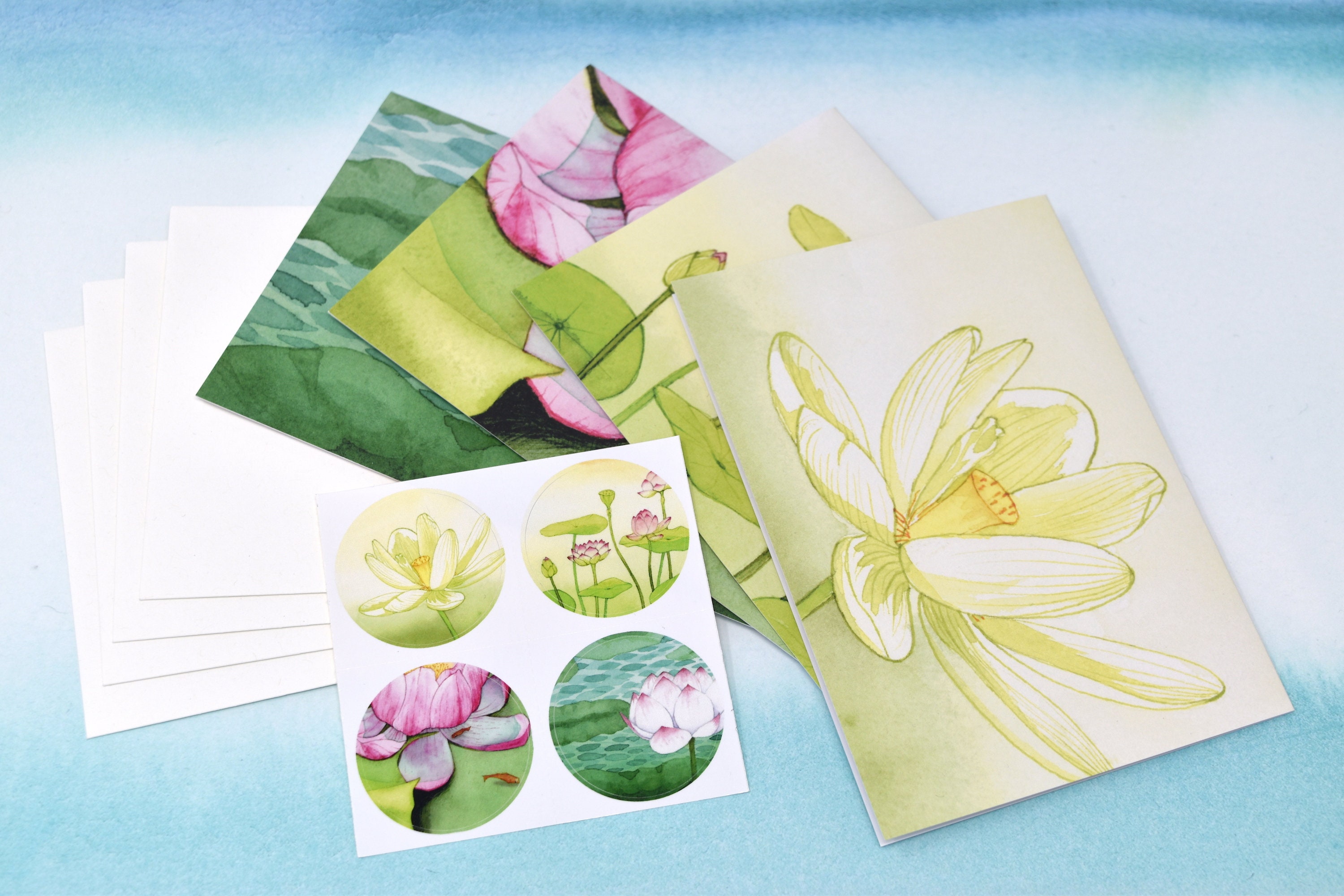 Stationery & Sticker Set 34 Unique Cards, Matching Stickers, and ...