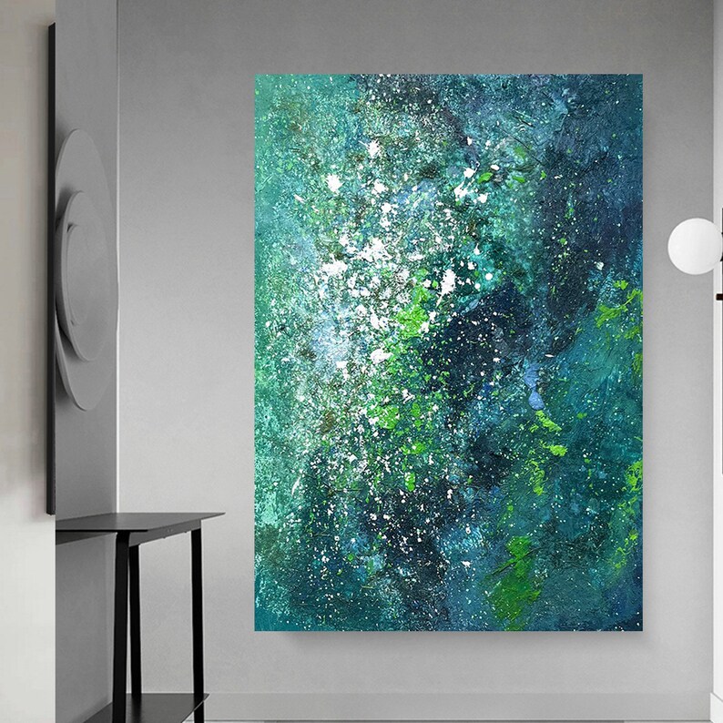 Hand-painted Starry Sky Texture Painting Simple Modern Style - Etsy