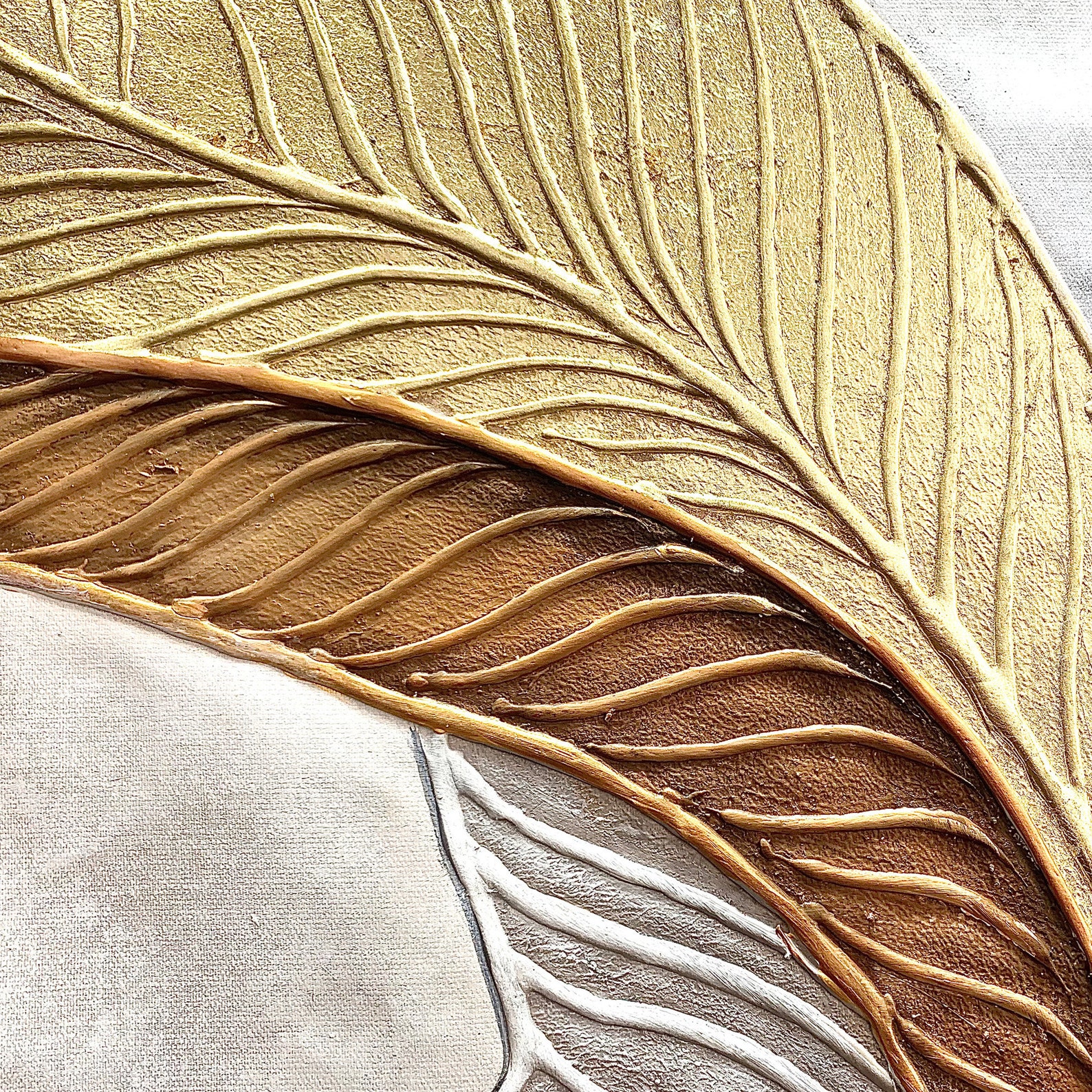 Pintura de pan de oro arte de pared de oro pintura de arte - Etsy México