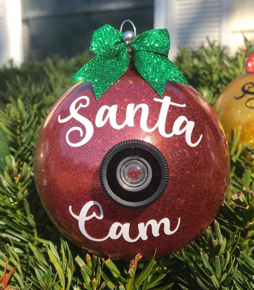 Santa Cam /elf Cam Ornament With Real Lens Personalized - Etsy