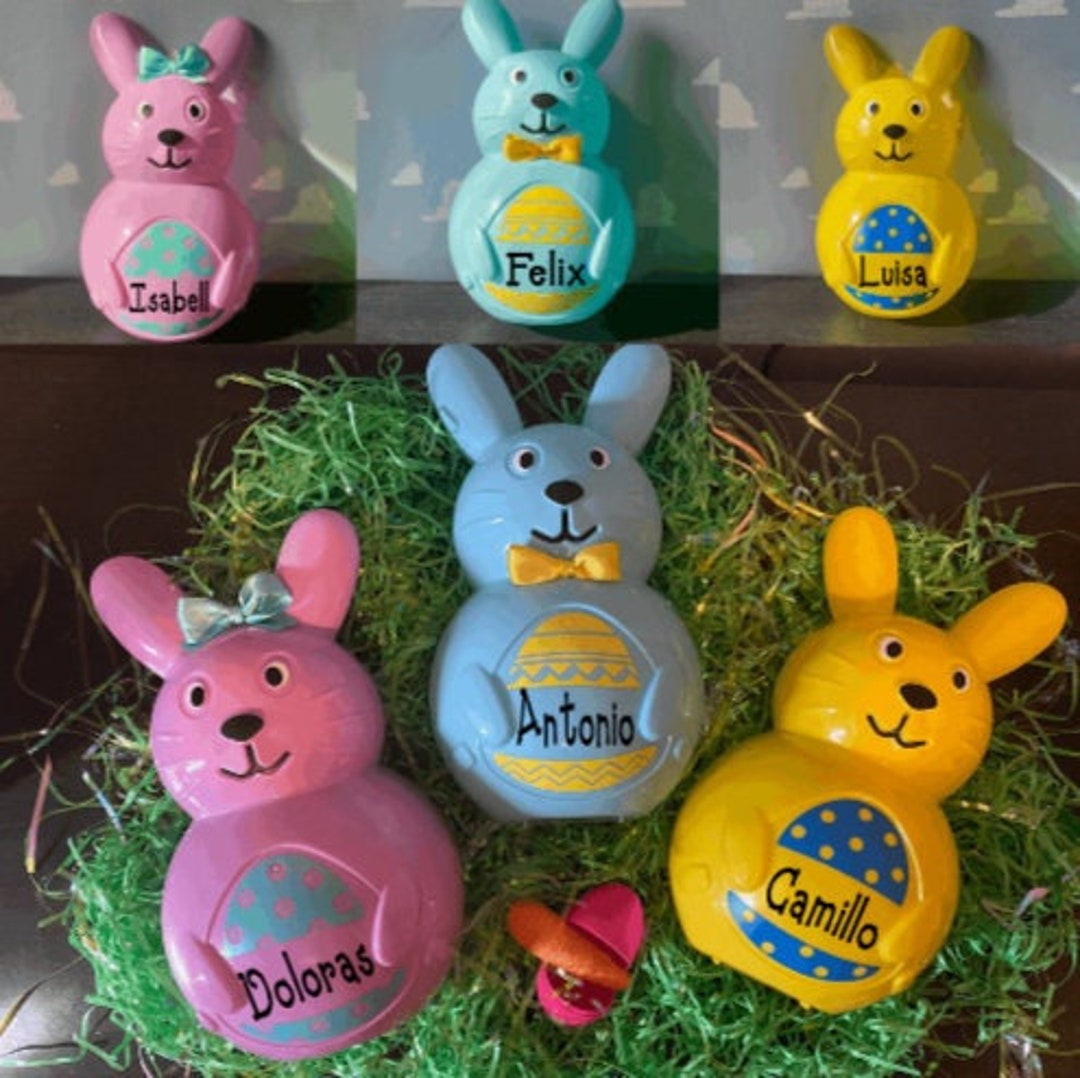 Personalized Easter Egg, Easter Bunny, Fillable Egg, Bunny, Easter ...