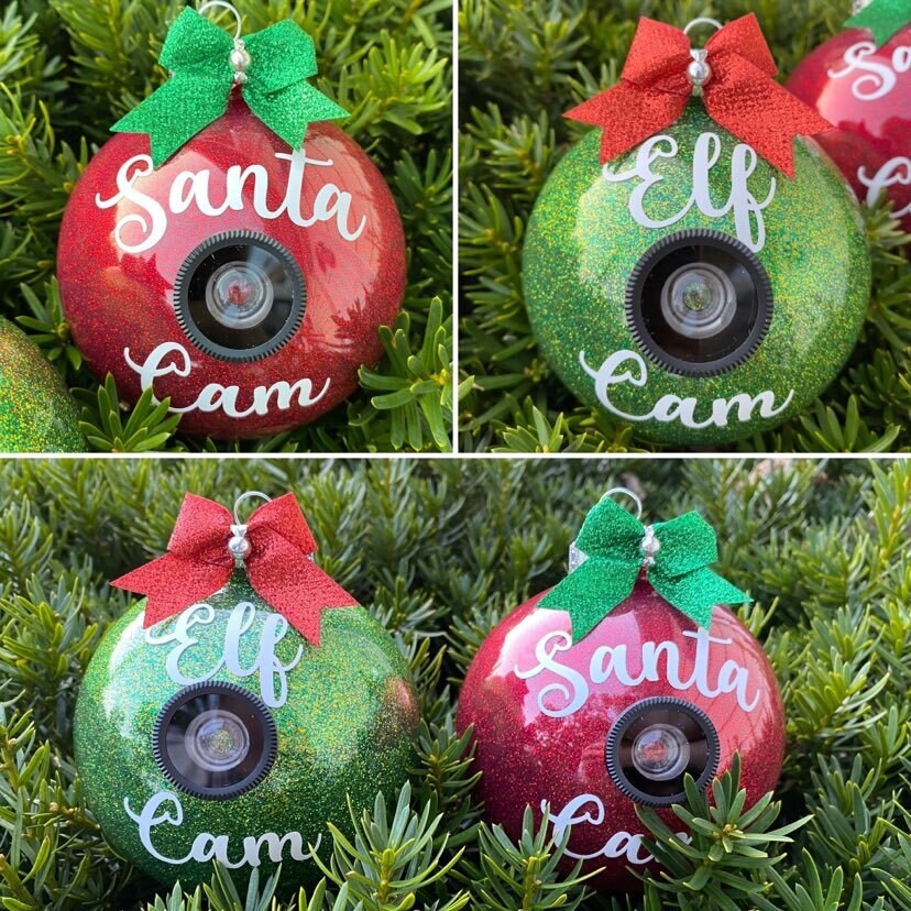 Santa Cam /elf Cam Ornament With Real Lens Personalized - Etsy
