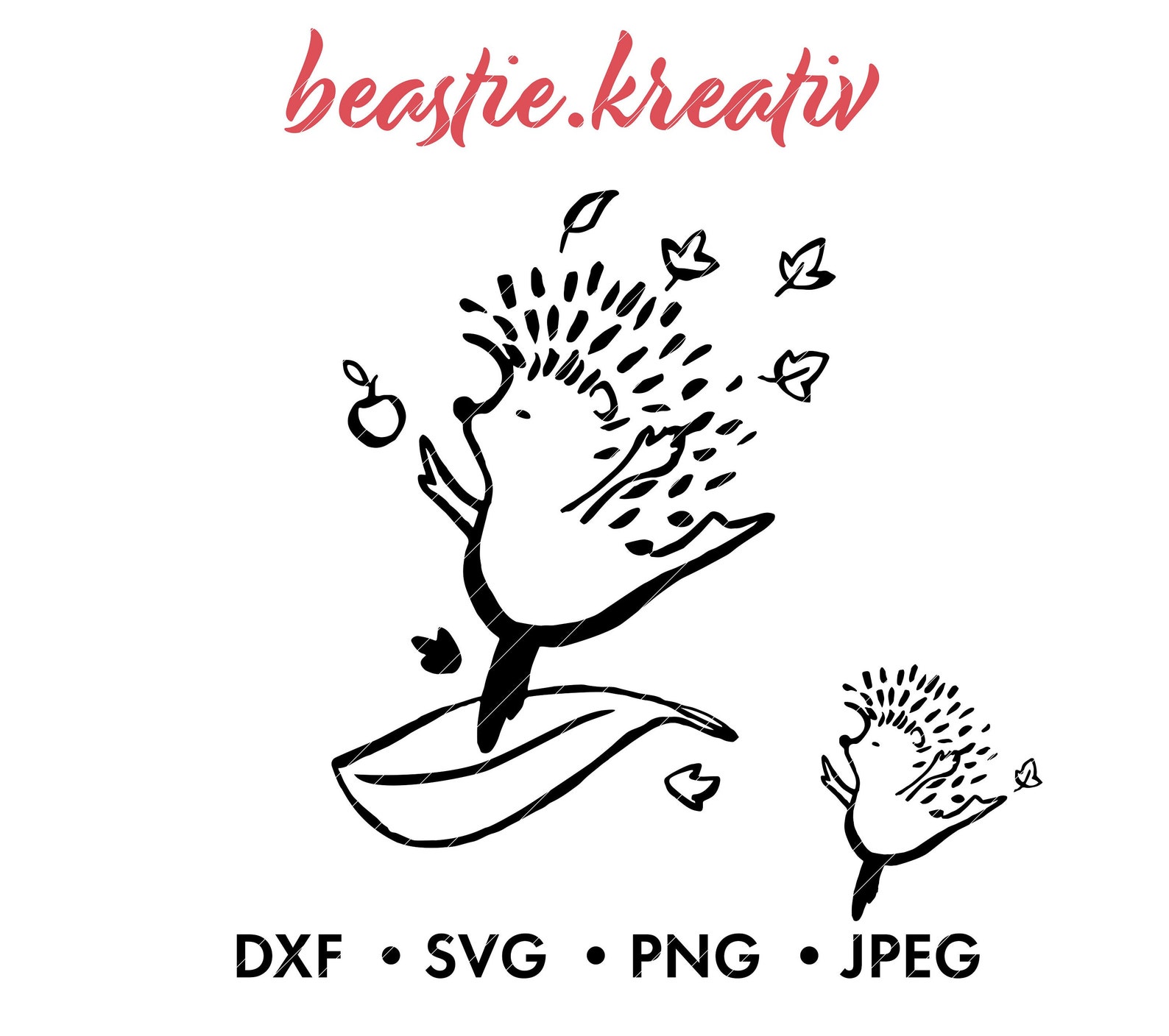 Plotterdatei Tanzender Igel - Etsy.de