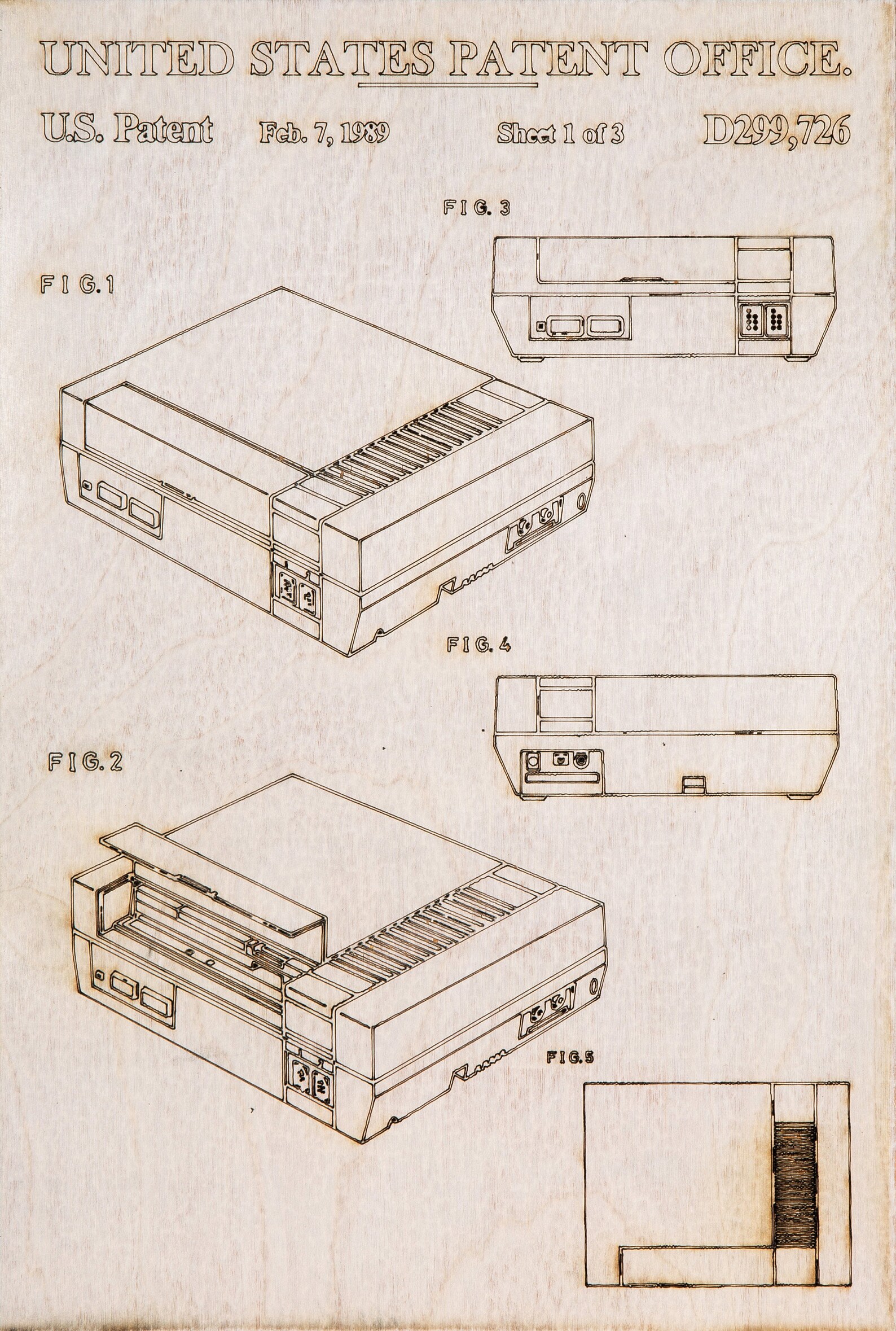 Nintendo Nes Patent Print - Etsy