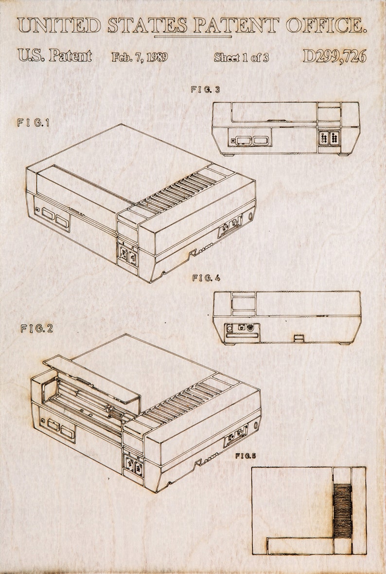 Nintendo Nes Patent Print - Etsy