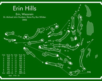 The Club at Rolling Hills, CO Golf Course Map, Home Decor, Golfer Gift ...