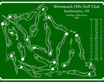 The Club at Rolling Hills, CO Golf Course Map, Home Decor, Golfer Gift ...