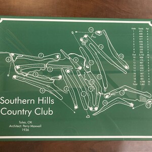 Erin Hills Golf Course Map - Etsy