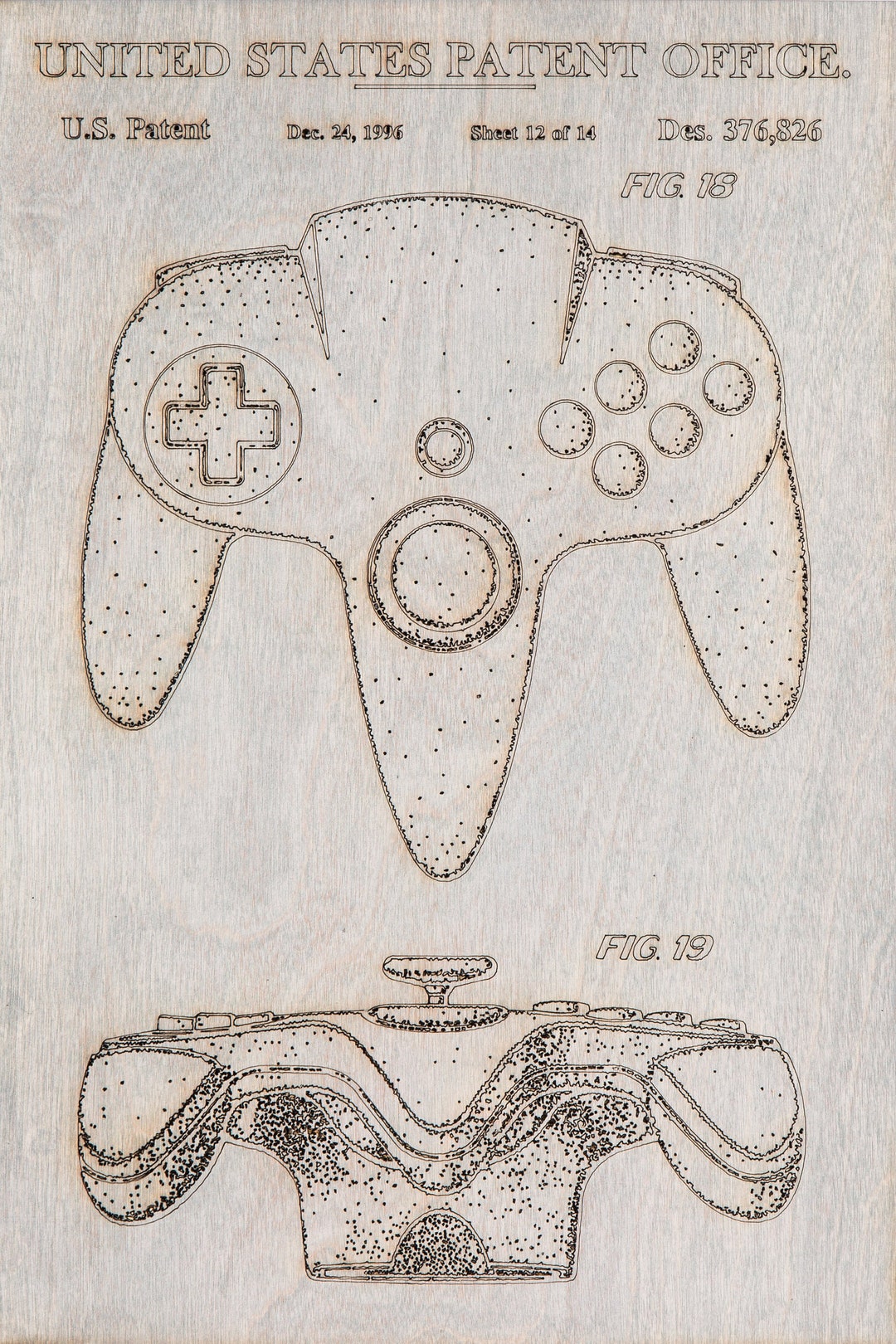 Nintendo 64 Controller Patent Print - Etsy