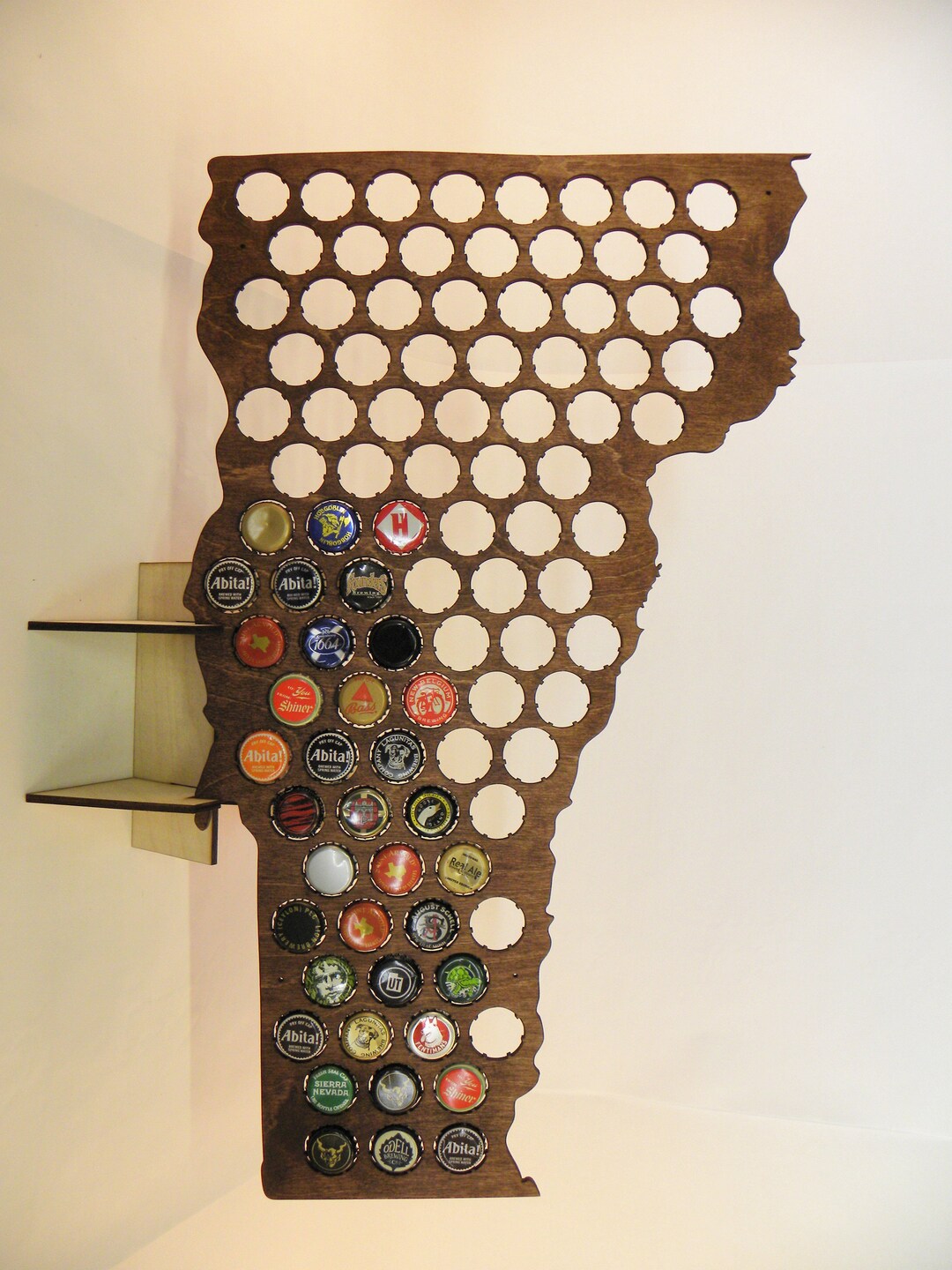 Vermont Beer Cap Map - Etsy