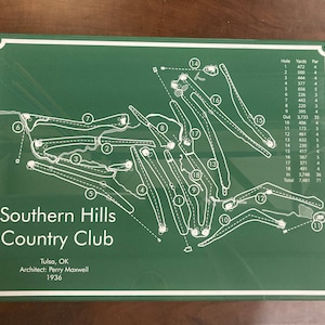 Mid Pines Golf Course Map - Etsy