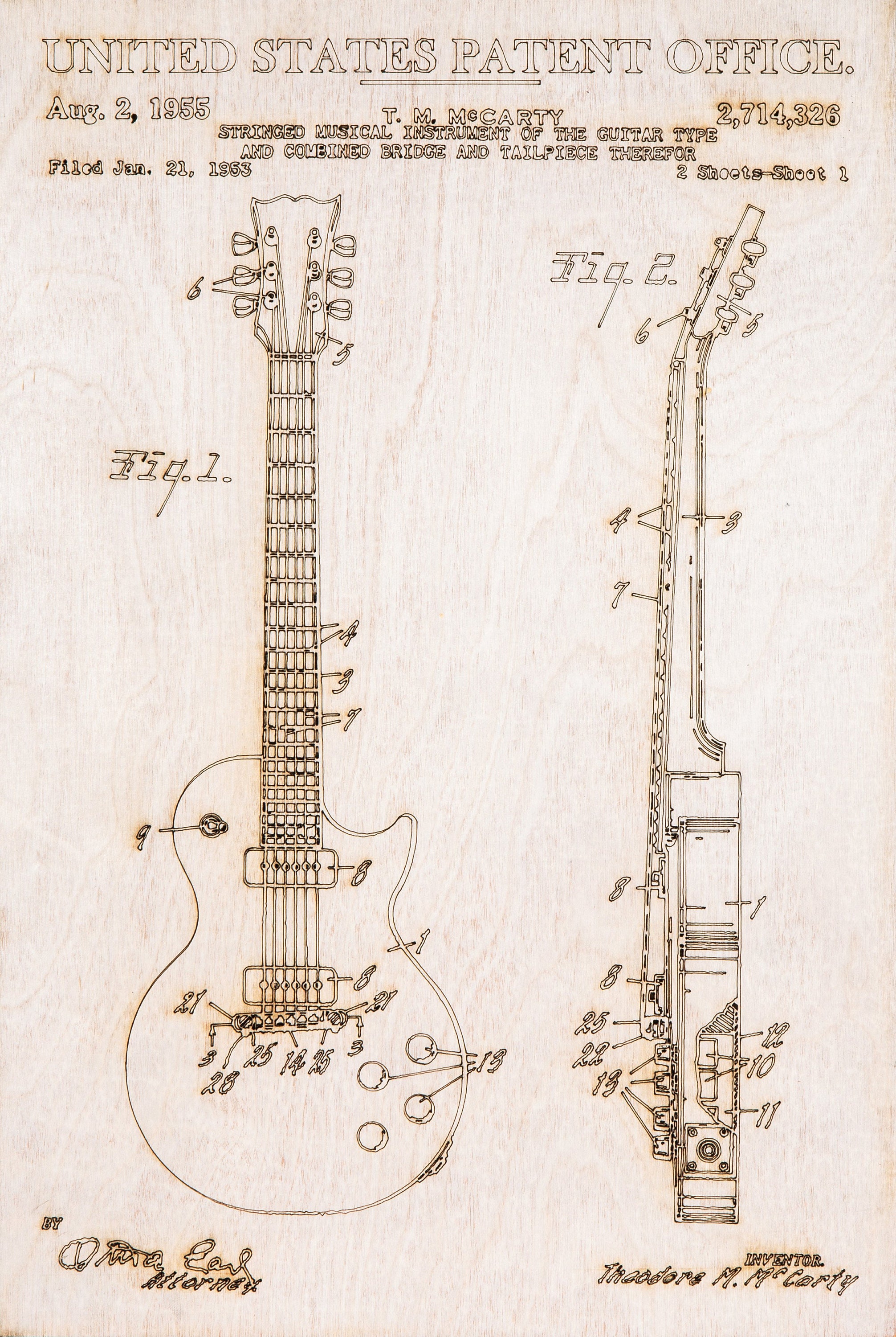 Gibson Guitar Patent Print - Etsy