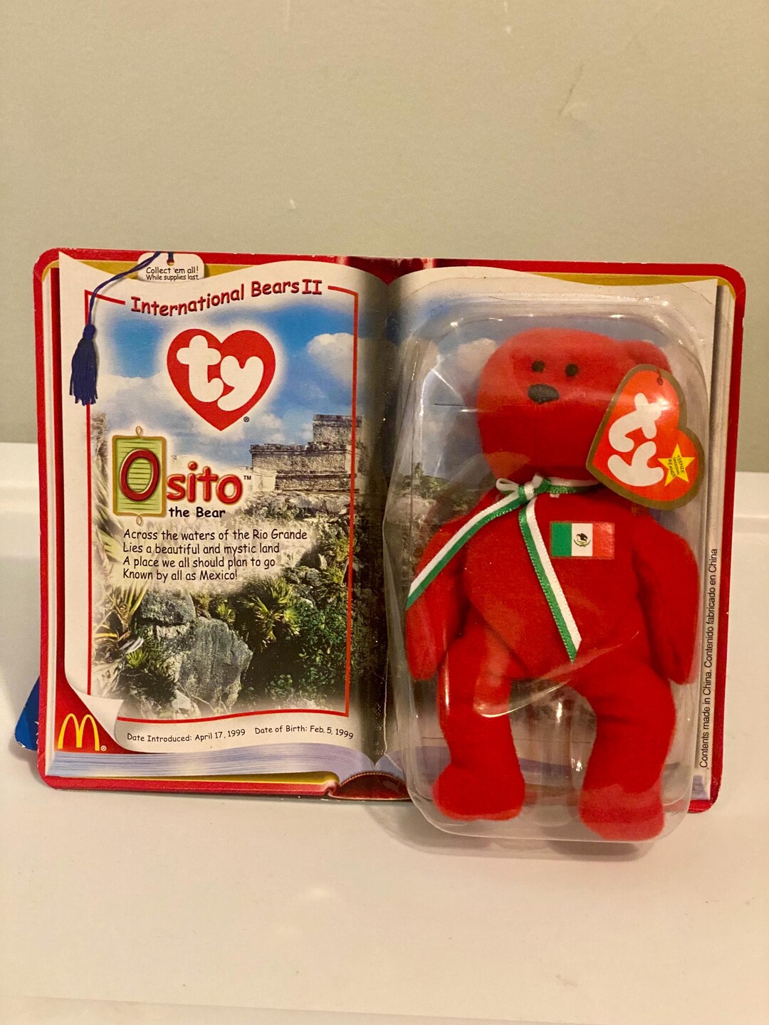 International Bears 2, Ty Beanie Babies Osito, Ty Retired Beanie Osito ...