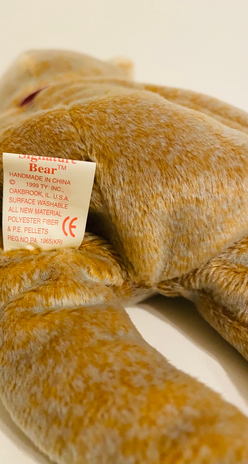 Ty 1999 Signature Bear Beanie Baby - Etsy