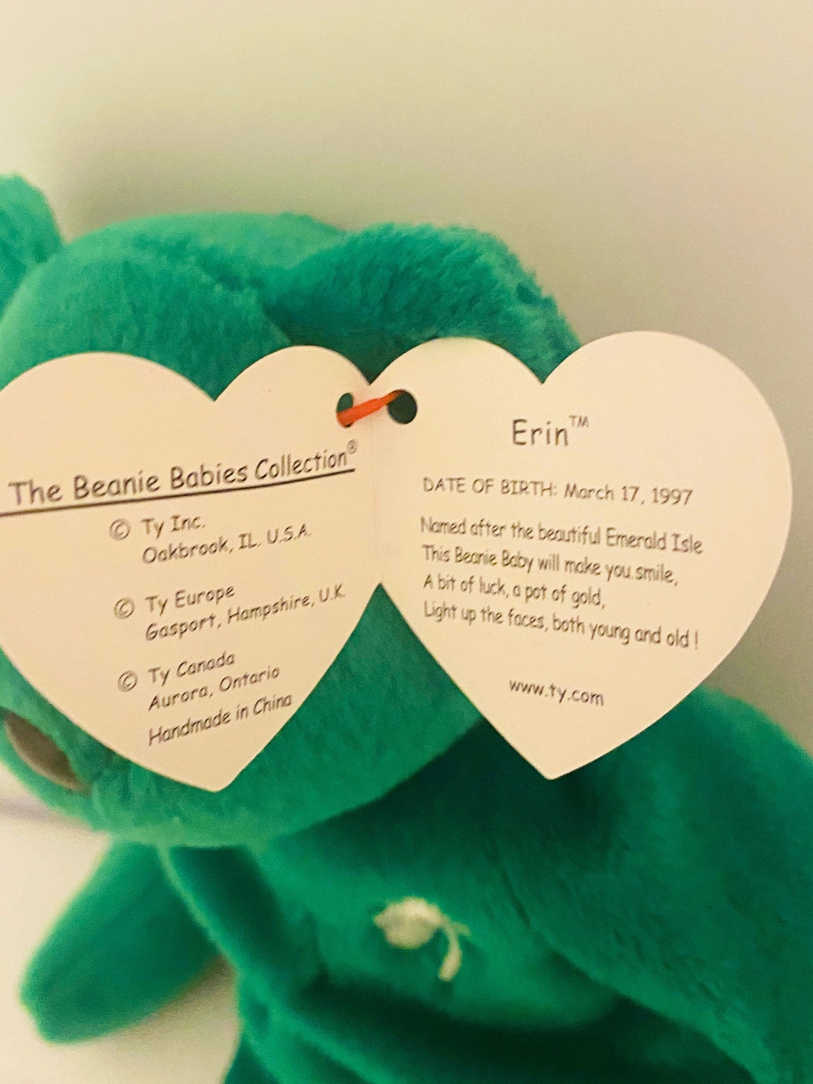 Erin Ty Beanie Baby - Etsy