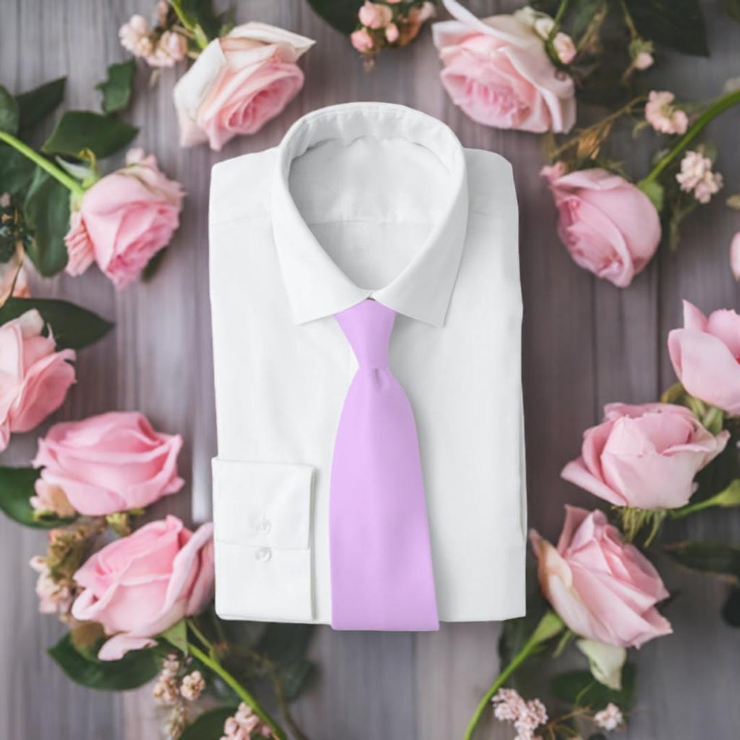Pink Lavender Necktie: Purple Majestic Polyester Wedding Tie - 25% OFF ...