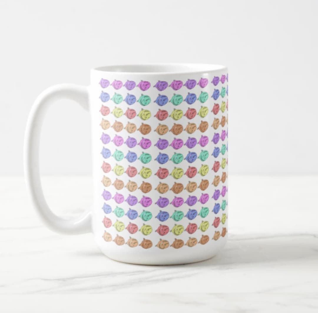 Rainbow Roses Ceramic Tea Mug | Rose Collection | Medium Porcelain Tea ...