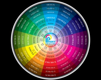 Sublimation Printer Color Chart - Etsy Canada