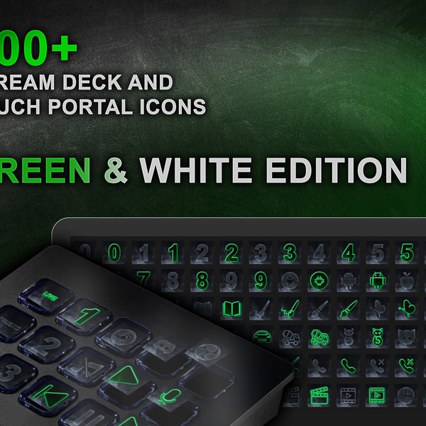 500 Animated Stream Deck and Touch Portal Icon Set RED & White/grey ...