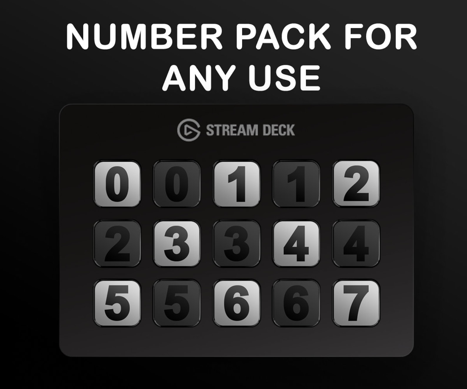 500+ Stream Deck and Touch Portal Icons Set Black & White Minimal ...