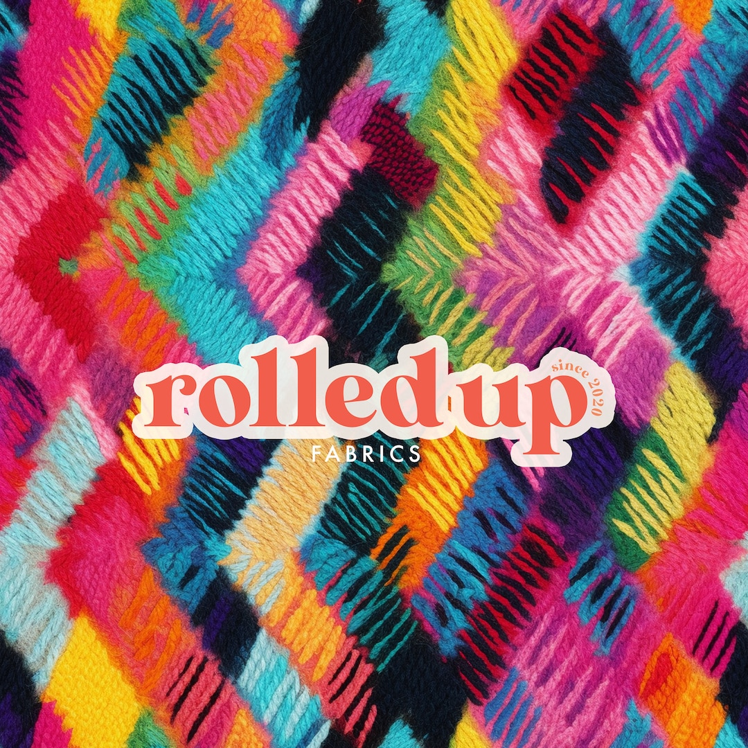Zig Zag Embroidery Seamless Digital Print - Paper Print Pattern ...