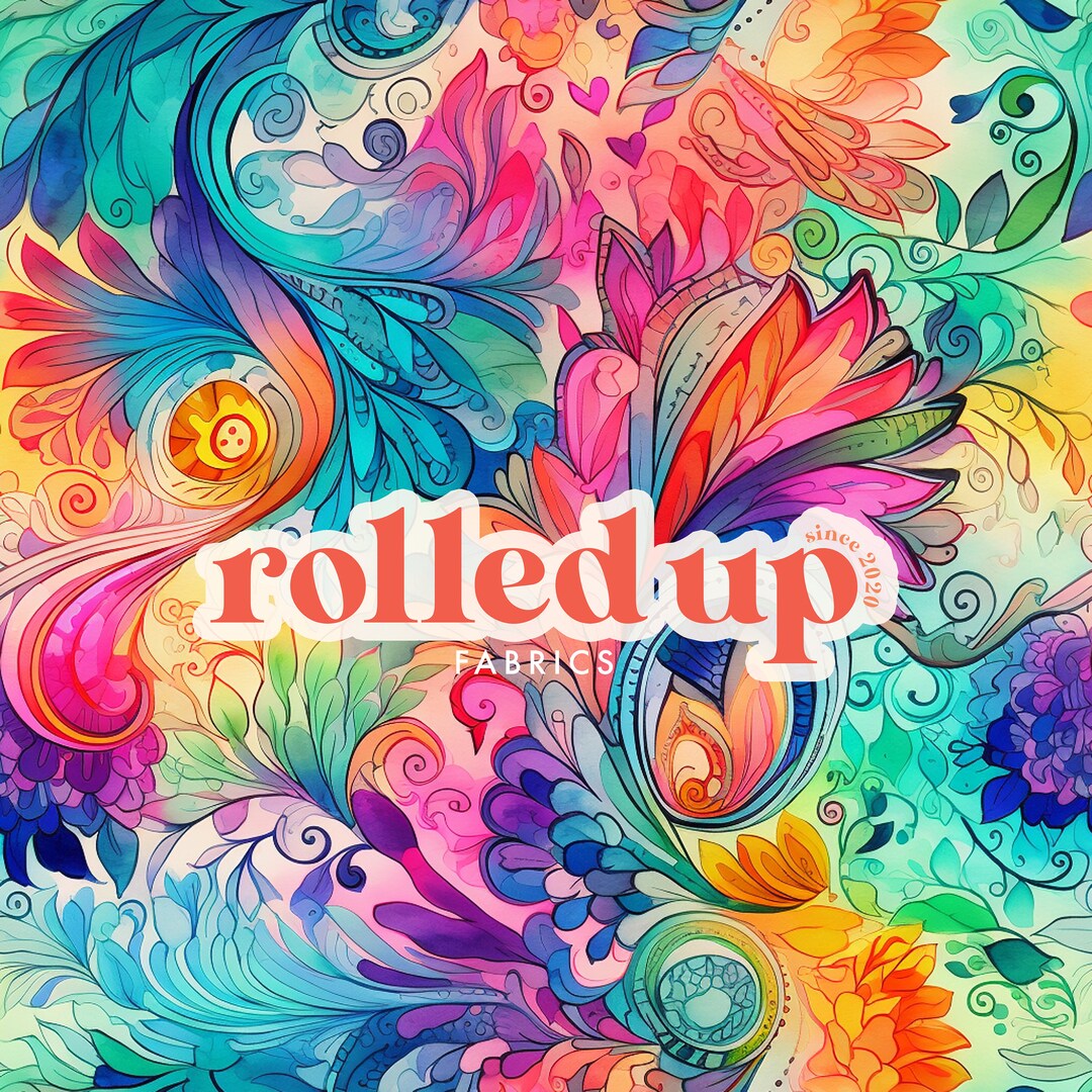 Paisley Print Rainbow - Seamless Digital Paper Print Pattern, Digital ...