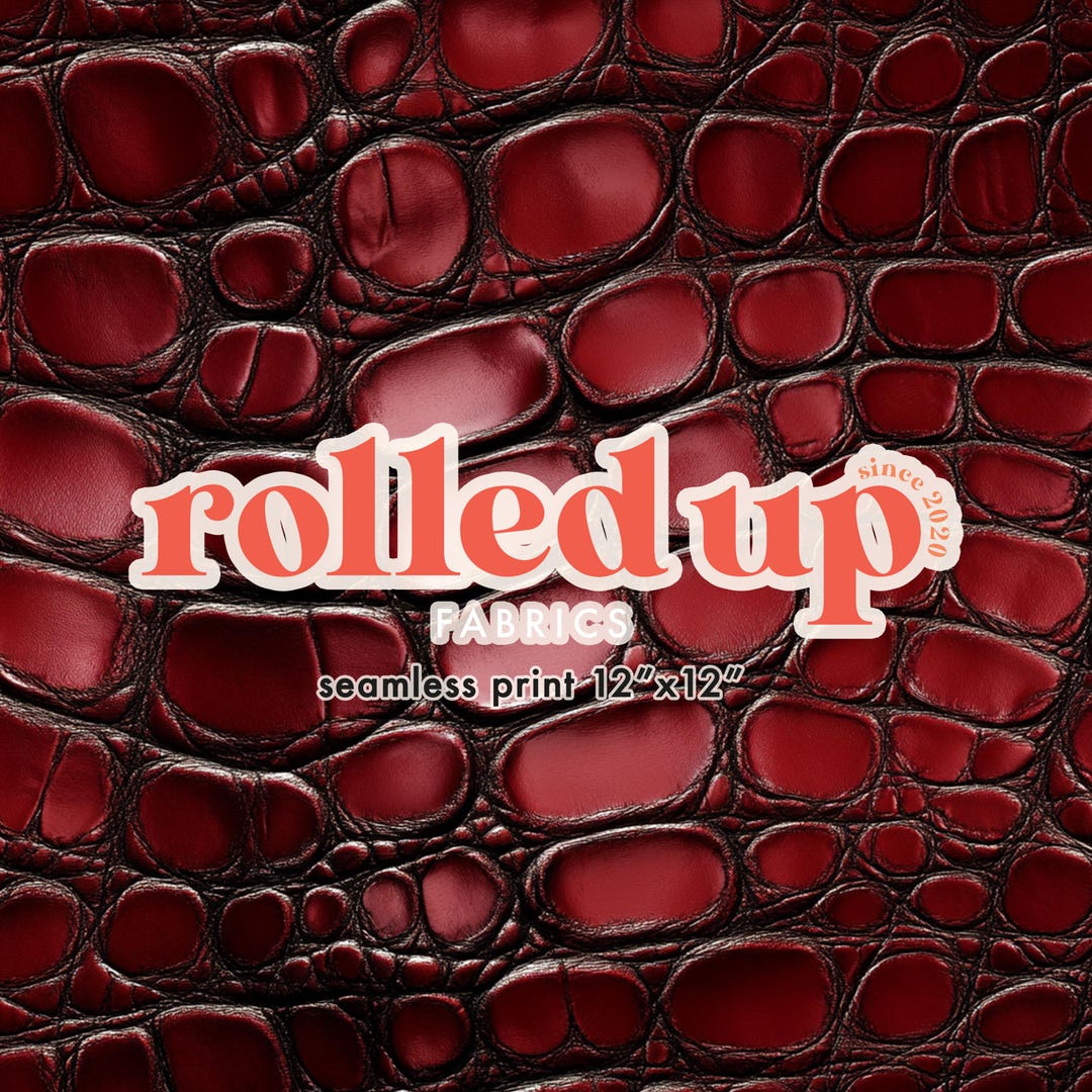 Red Black Snakeskin Seamless Pattern - Crocodile Digital Print ...