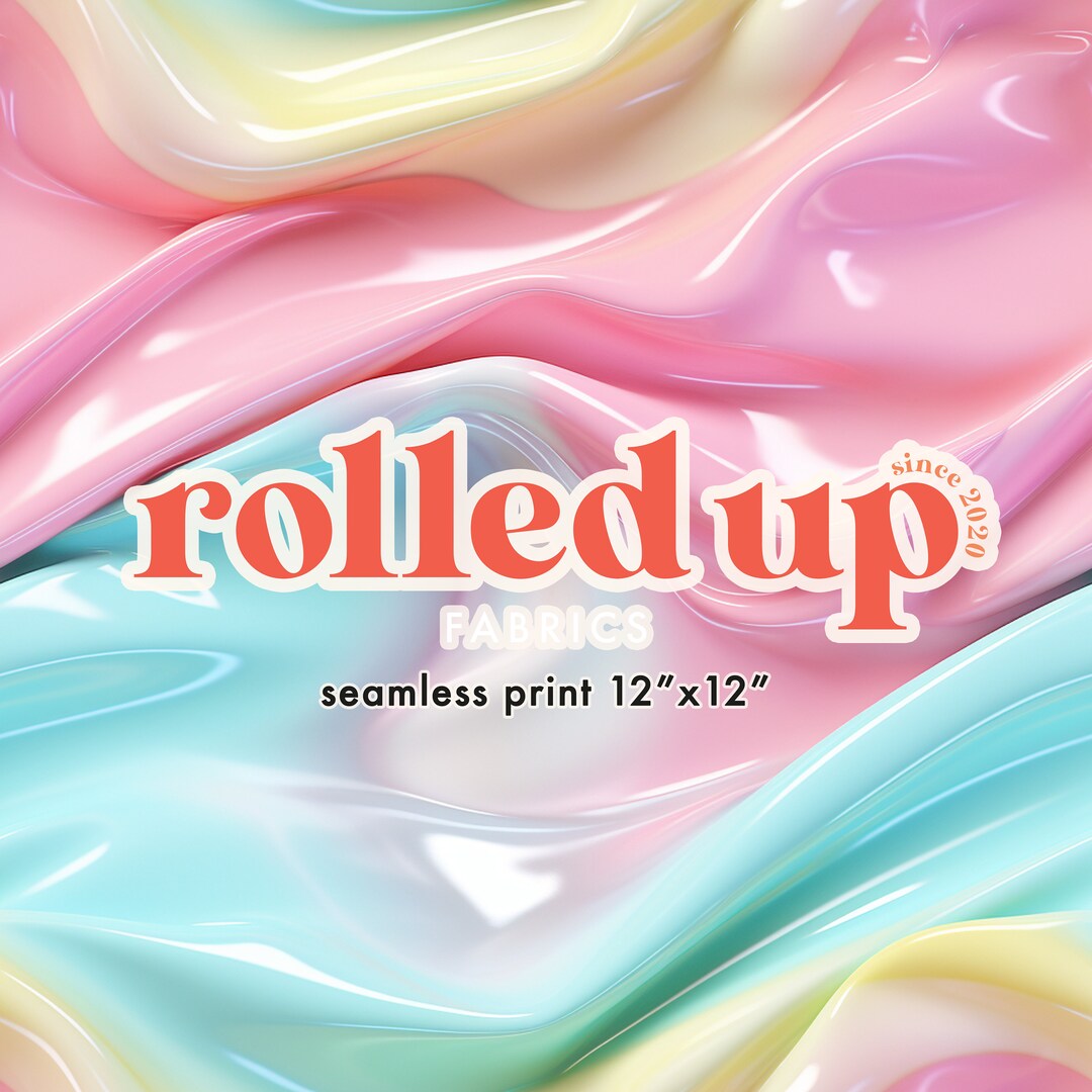 Melted Plastic Effect Seamless Digital Paper, Liquid Pastel, Print ...