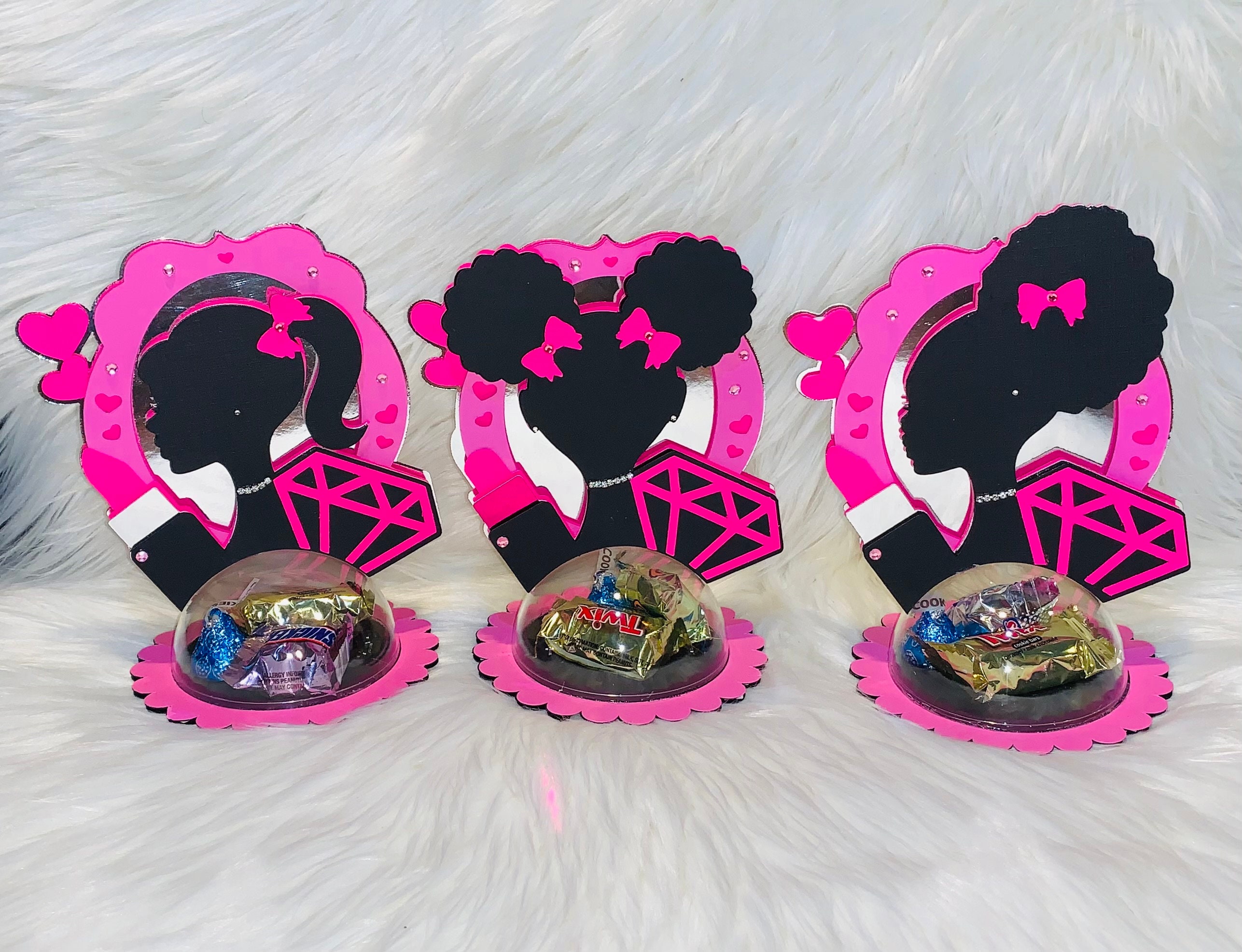 Afro Puff Candy Dome Party Favor, Candy Dome, Candy Globe, Afro Puff ...