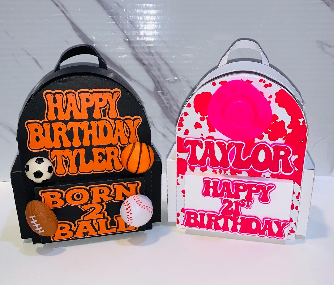 Custom Cardstock Backpack Party Favor, Birthday Gift Bag - Etsy