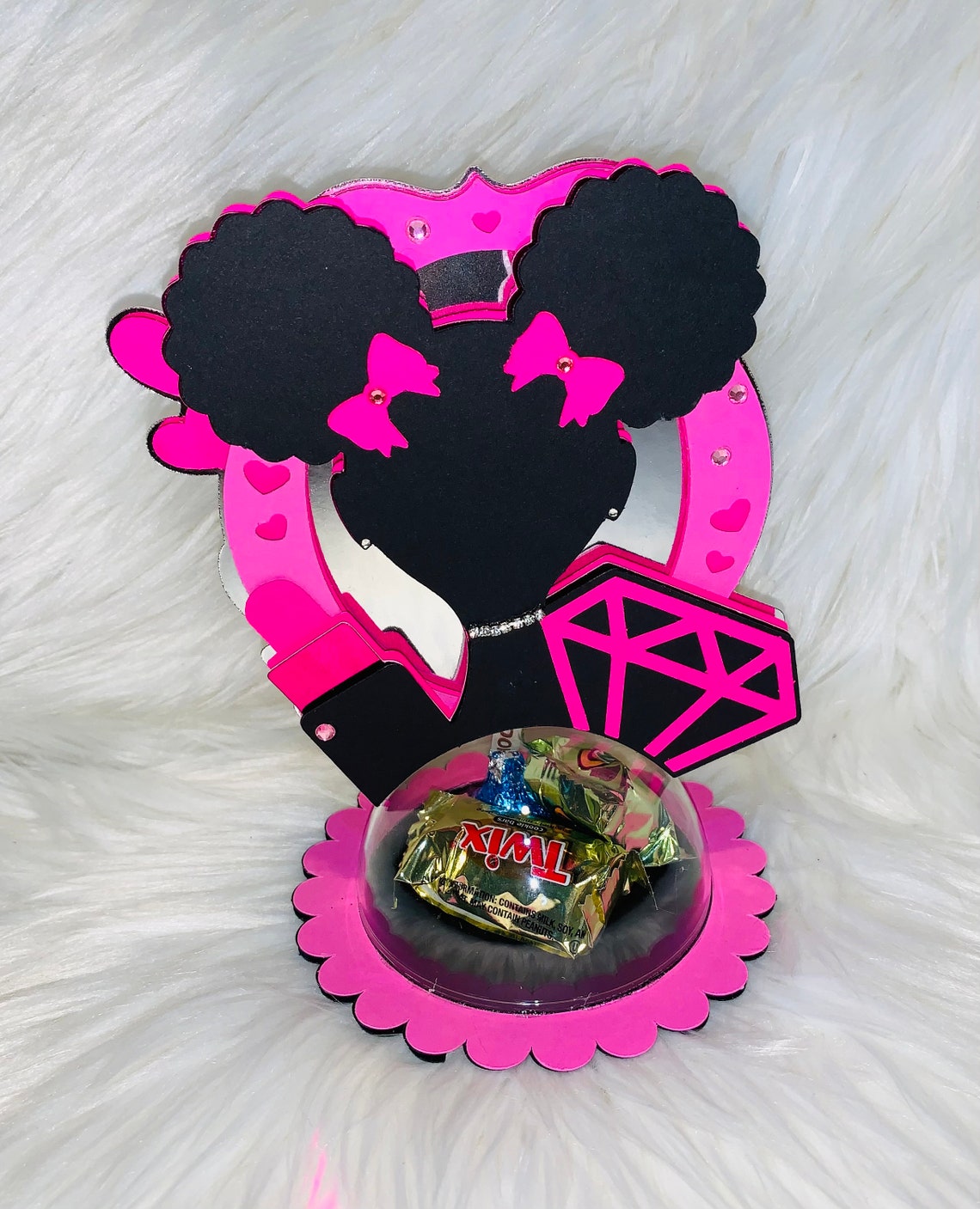 Afro Puff Candy Dome Party Favor Candy Dome Candy Globe - Etsy