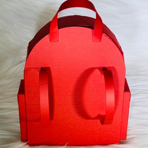3D Cardstock Bookbag Template, Backpack Party Favor SVG (digital ...