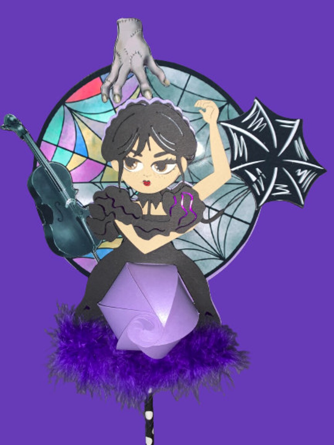 Wednesday's Chocolate Kisses Wand, Party Favor, Wednesday Addams, Candy ...