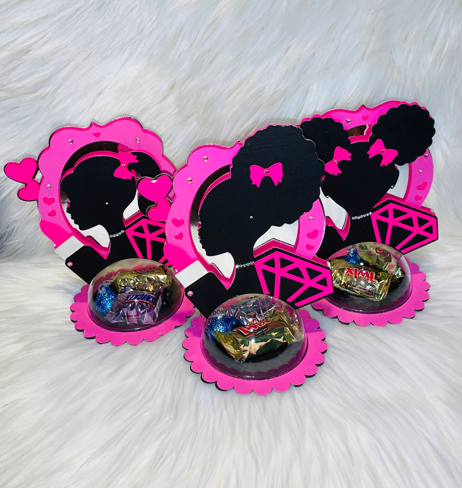 Afro Puff Candy Dome Party Favor Candy Dome Candy Globe - Etsy