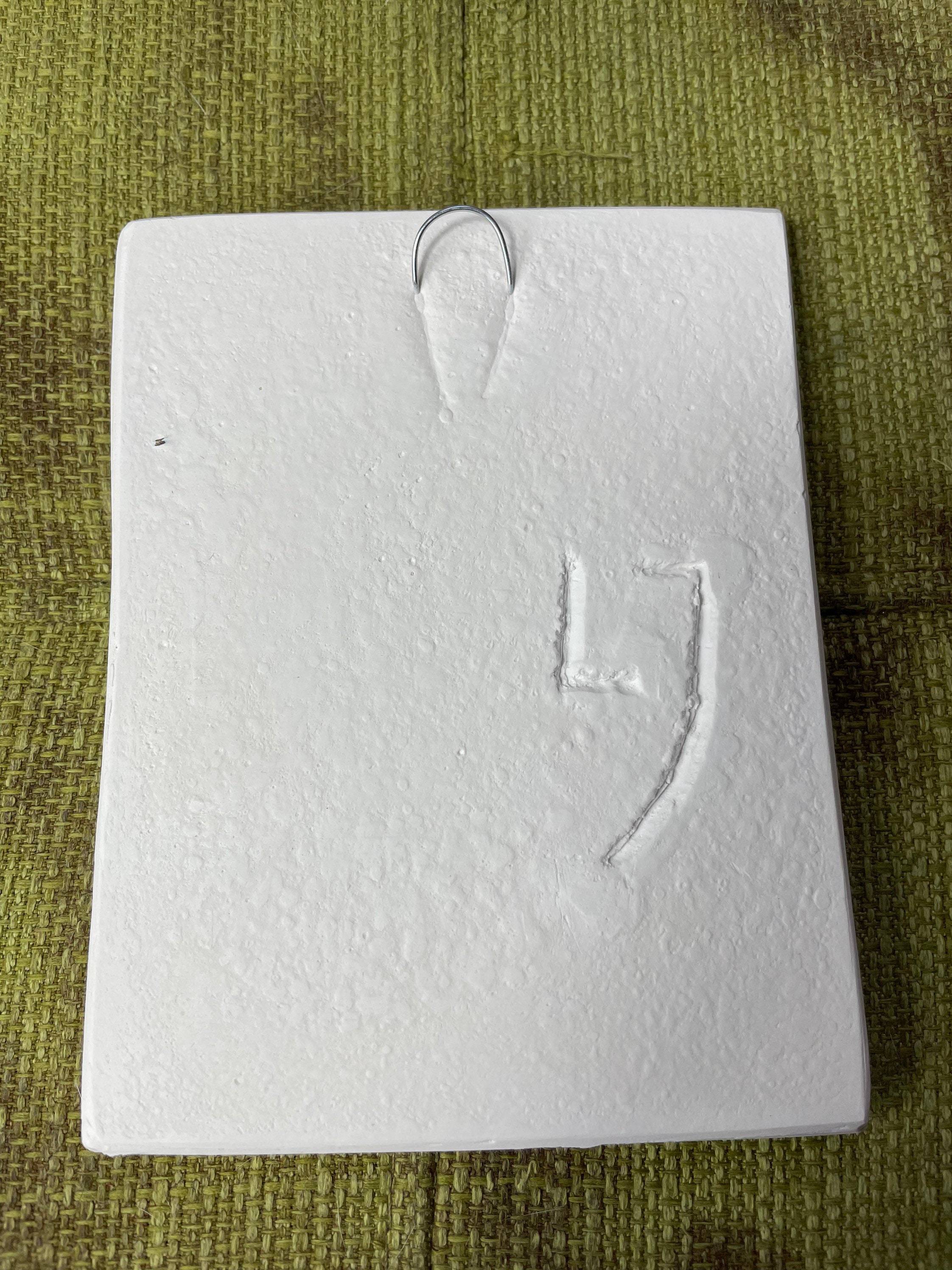 Rabbit, Decorative Tile, Plaster Cast, Wall Art, Cottage, Nature - Etsy