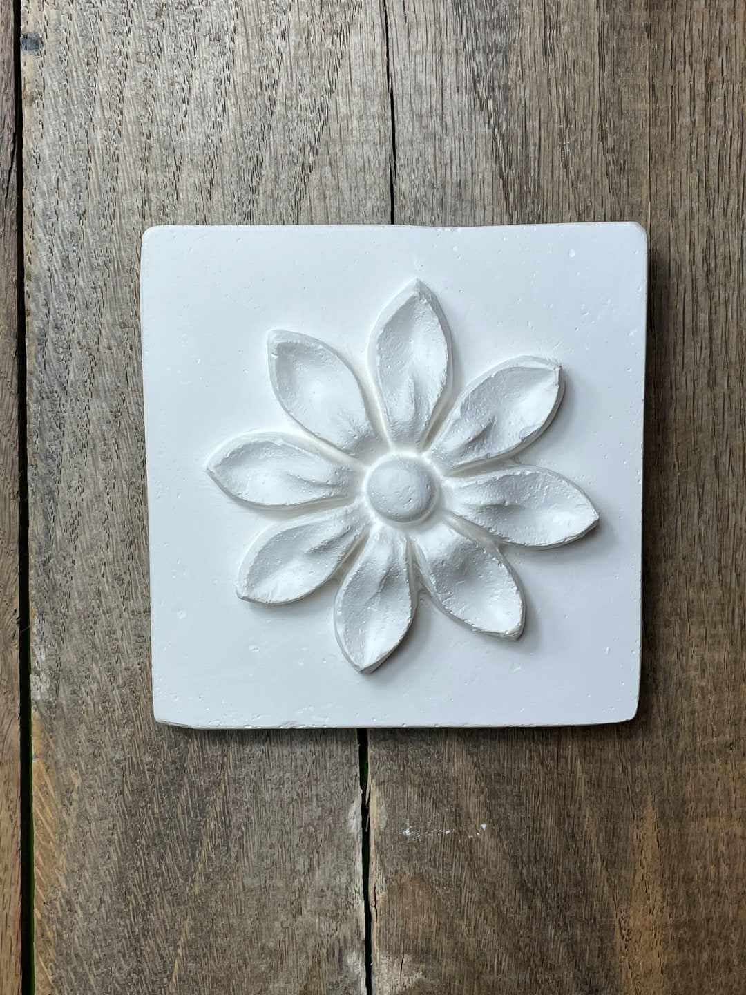 Flower Head, Plaster Plaque, Plaster Cast, Wall Art,tile,decorative ...
