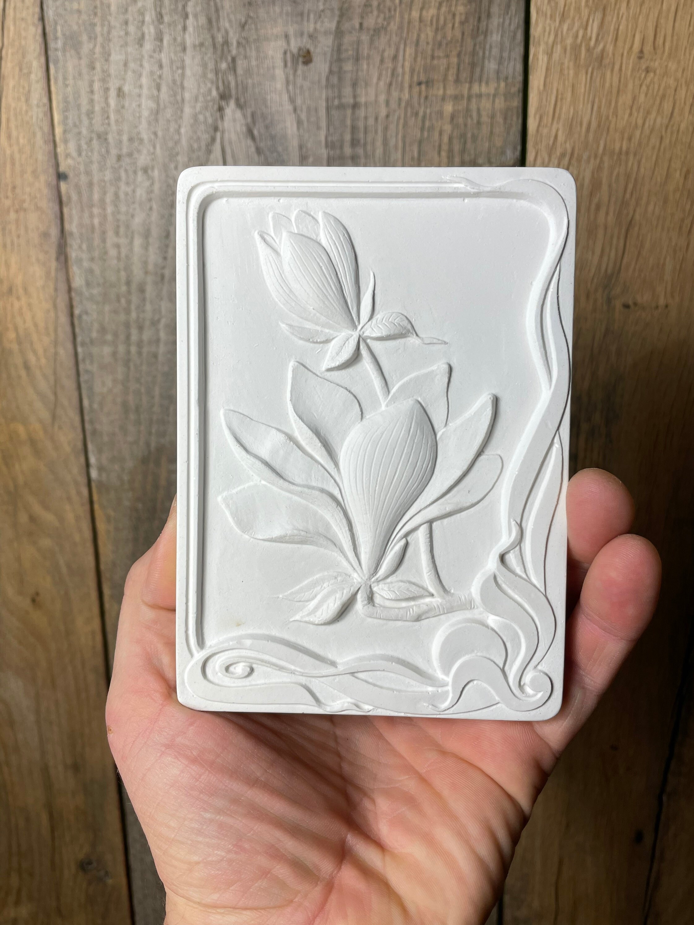 Lilly Flowers , Plaster Plaque , Wall Art , Garden , Gift , Plaster ...