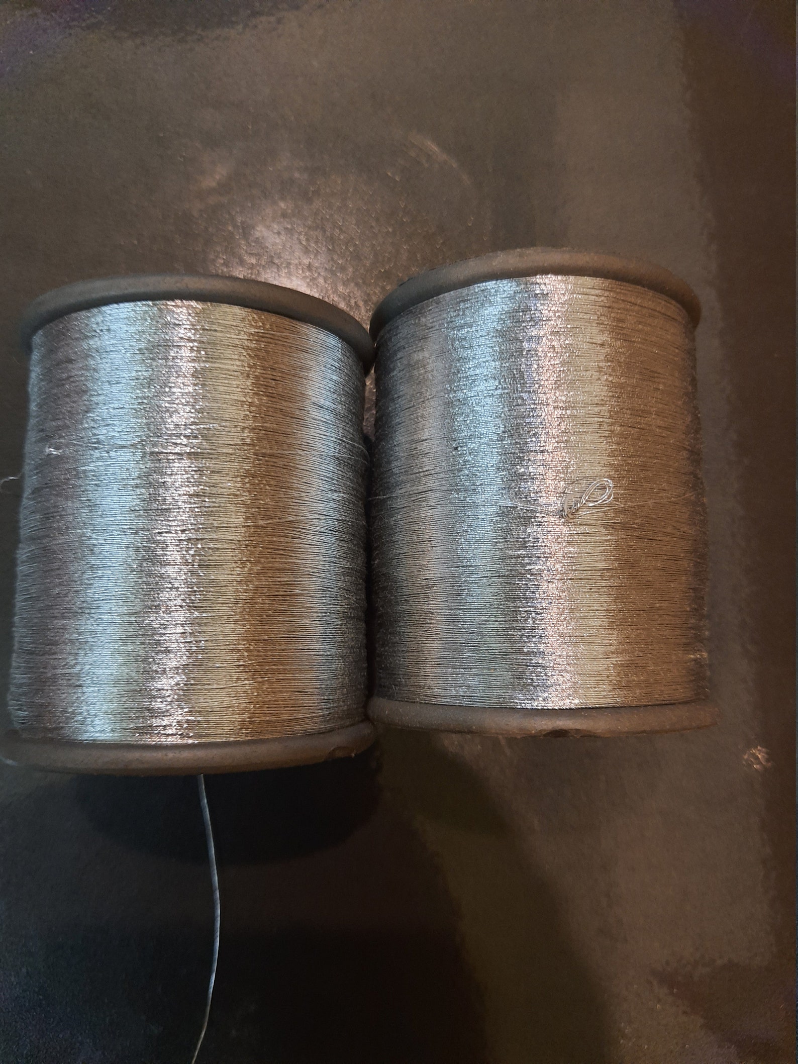 Silver Zari Metallic Thread-hand Machine Embroidery -metallic Sewing ...