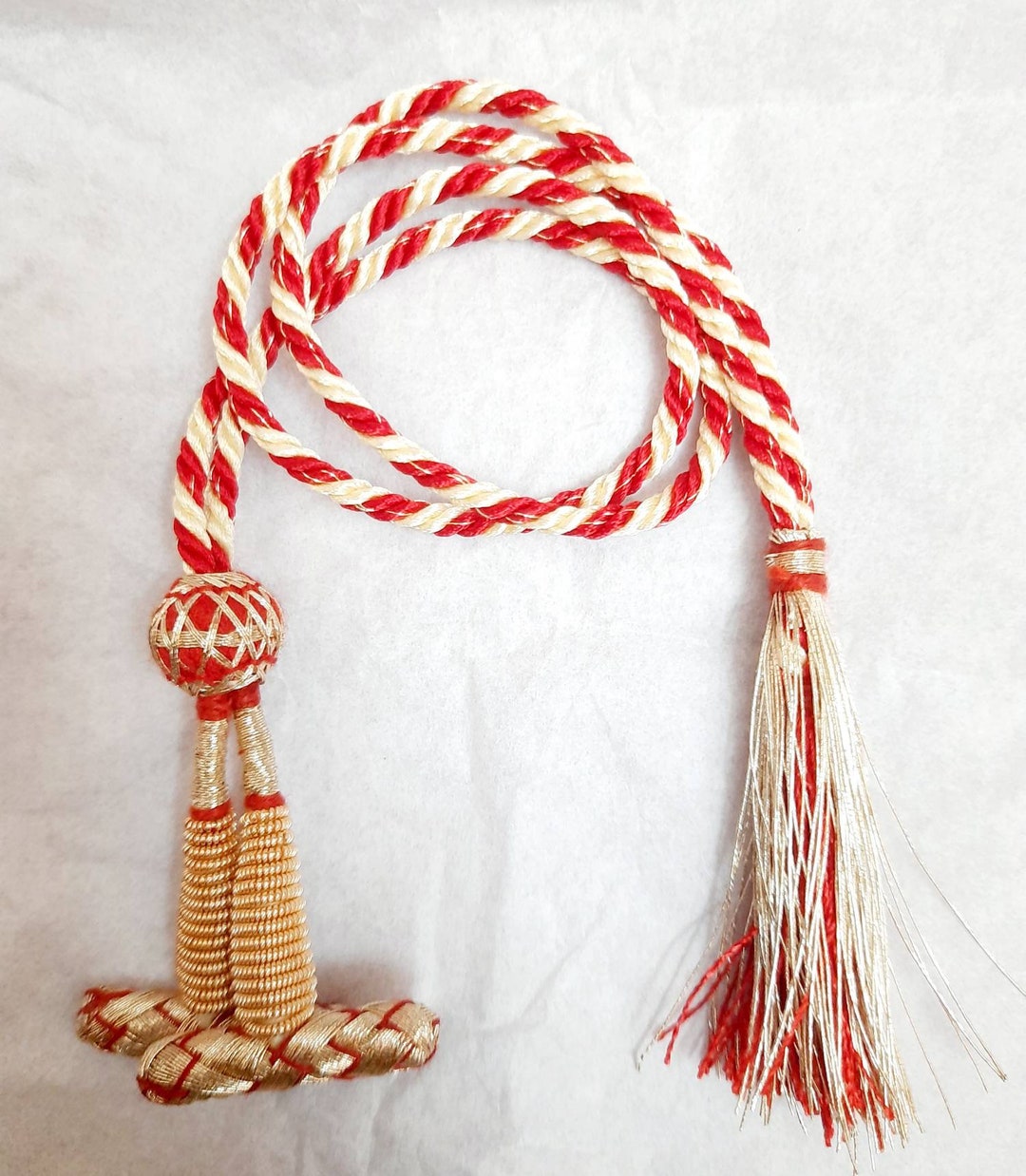 Adjustable Handmade Red Necklace Thread | Indian Necklace Jewelry Cord ...