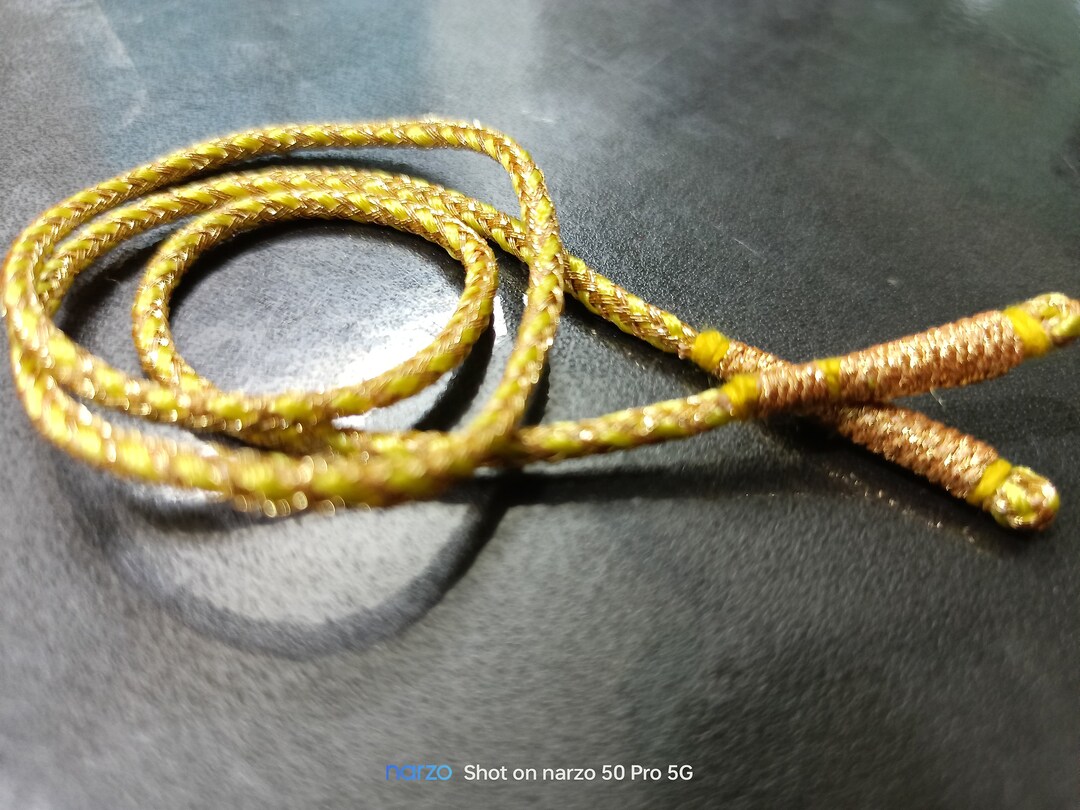 Adjustable Handmade Yellow-gold Color Thread | Indian Necklace ...