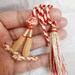 Adjustable Handmade Red Necklace Thread | Indian Necklace Jewelry Cord ...