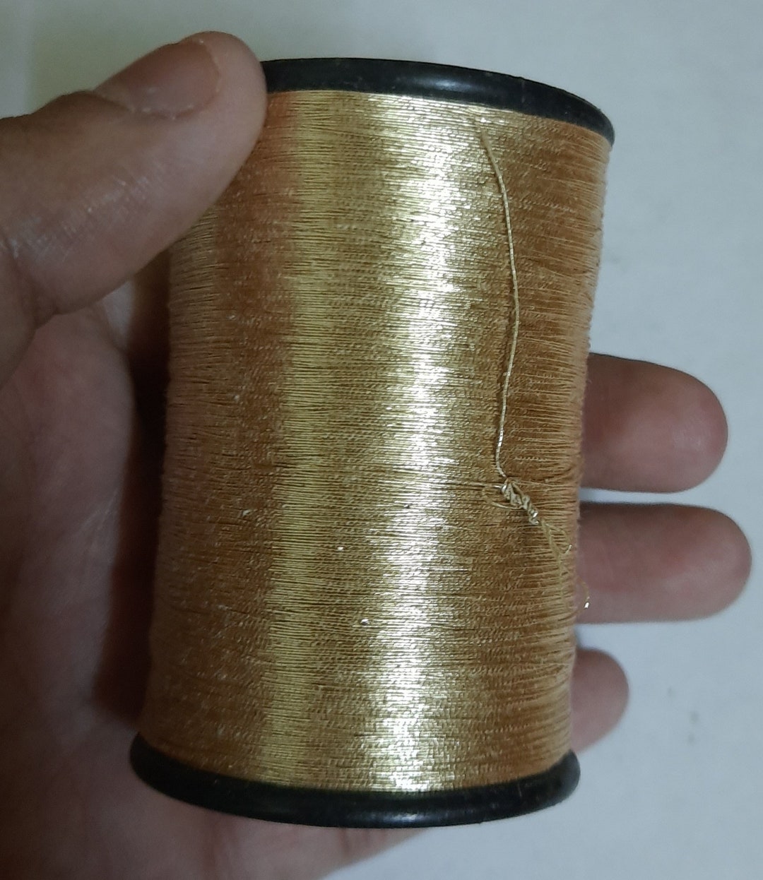 Deep Gold Metallic Zari Thread | Hand Machine Embroidery - Etsy