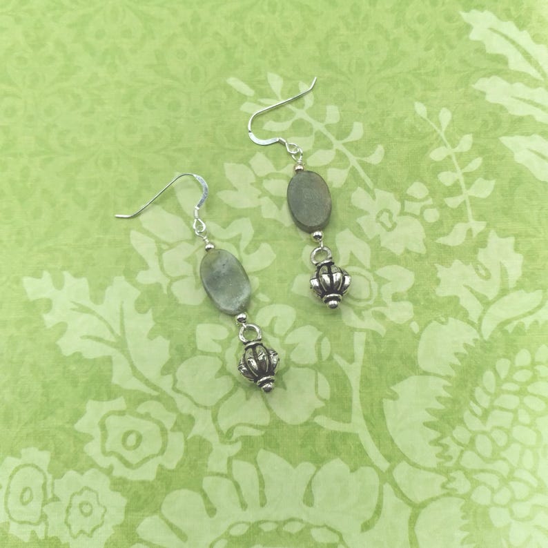 Solid Sterling Silver, Lime Olive Serpentine Coordinating Gem Jewelry ...