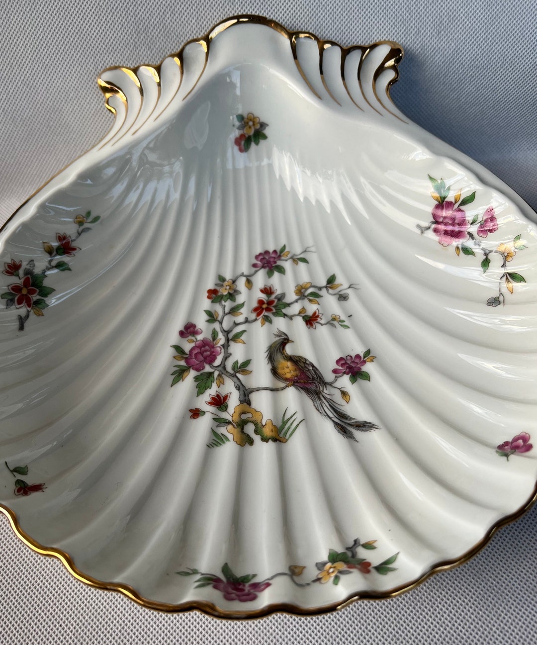 French Porcelain Shell Plate - Etsy