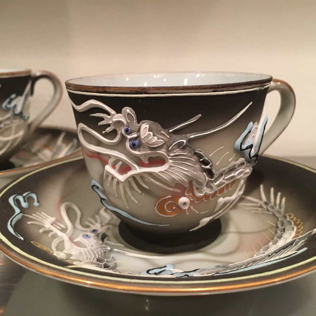 Betson Dragonware Demitasse Cup and Saucer - Etsy