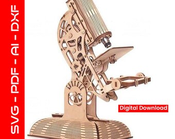 Laser Cut Microscope - Etsy